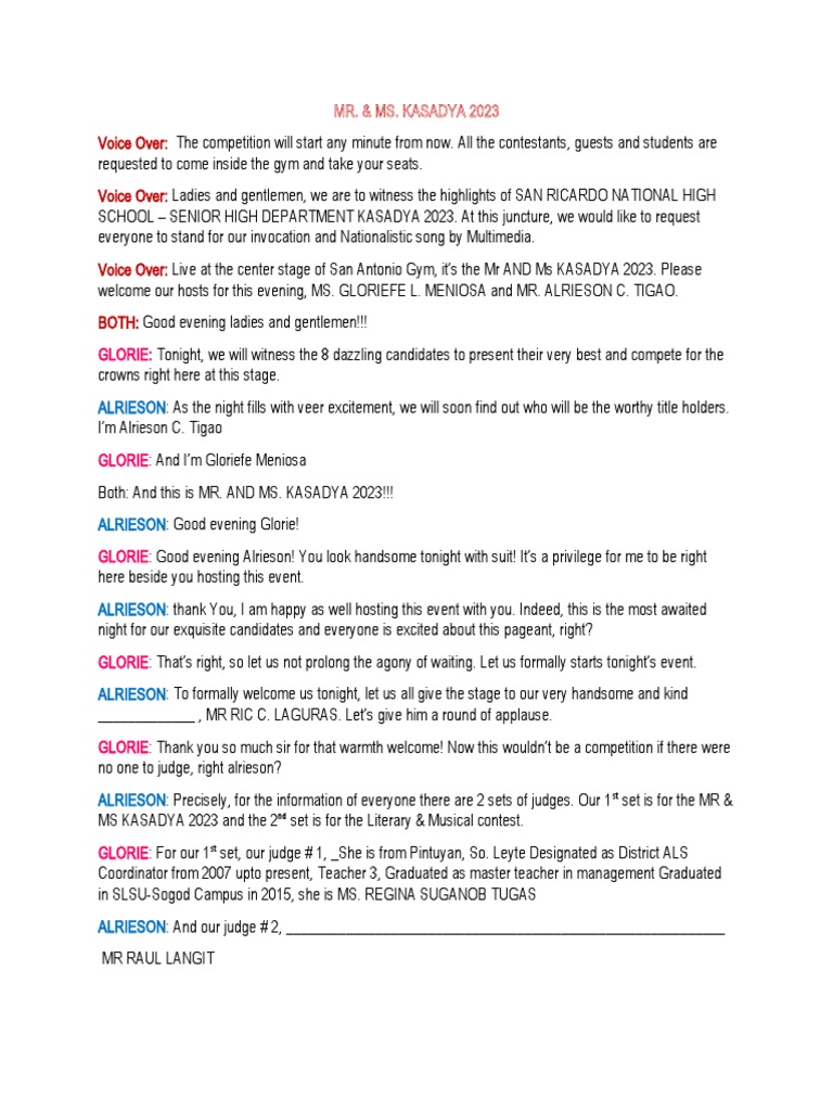 Kasadya Script | PDF