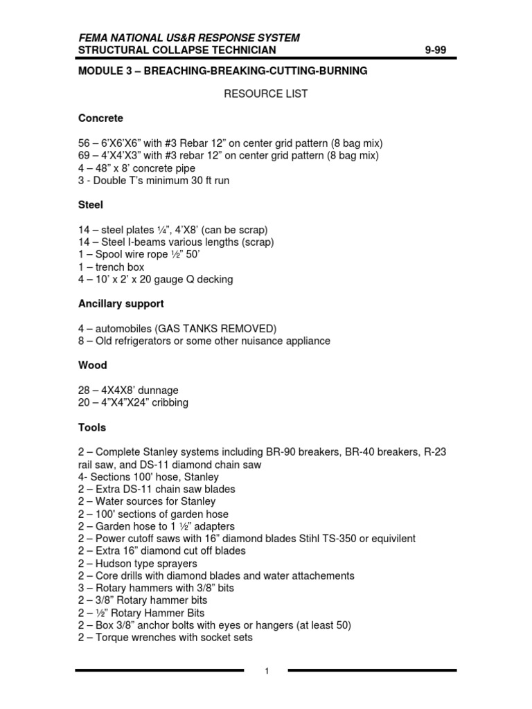 Module 3 - Breaching-Breaking-Cutting-Burning | PDF | Industrial ...
