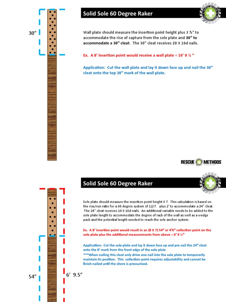 60 Solid Sole Raker Diagrams | PDF | Mechanical Engineering