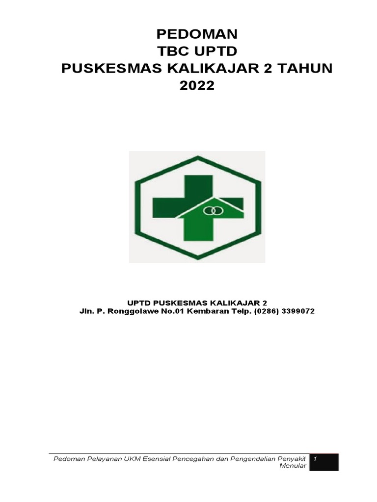 Pedoman Internal TB KLKJ 2 Fix | PDF