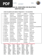 Palabras Terminadas en Ción, Sión, Xión y Cción | PDF | Artes del ...