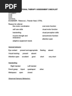 Teacher Checklist For Identifying Students Needing OT | PDF ...