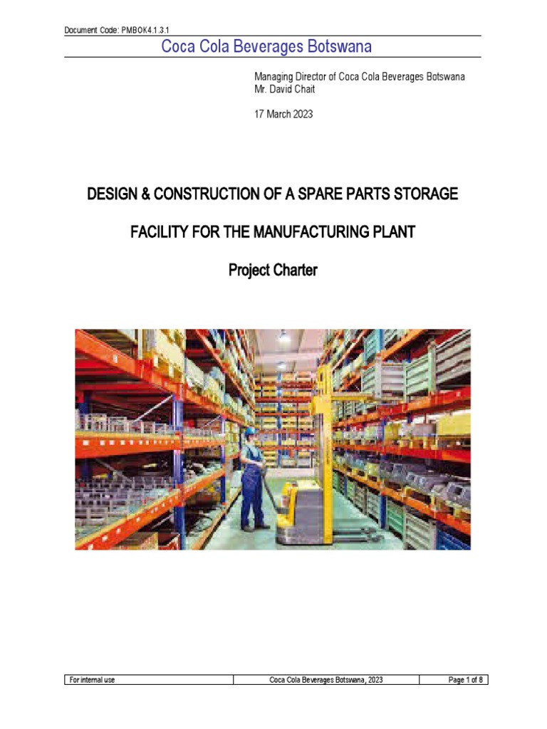 Coca Cola Beverages Botswana | PDF | Project Management | Inventory