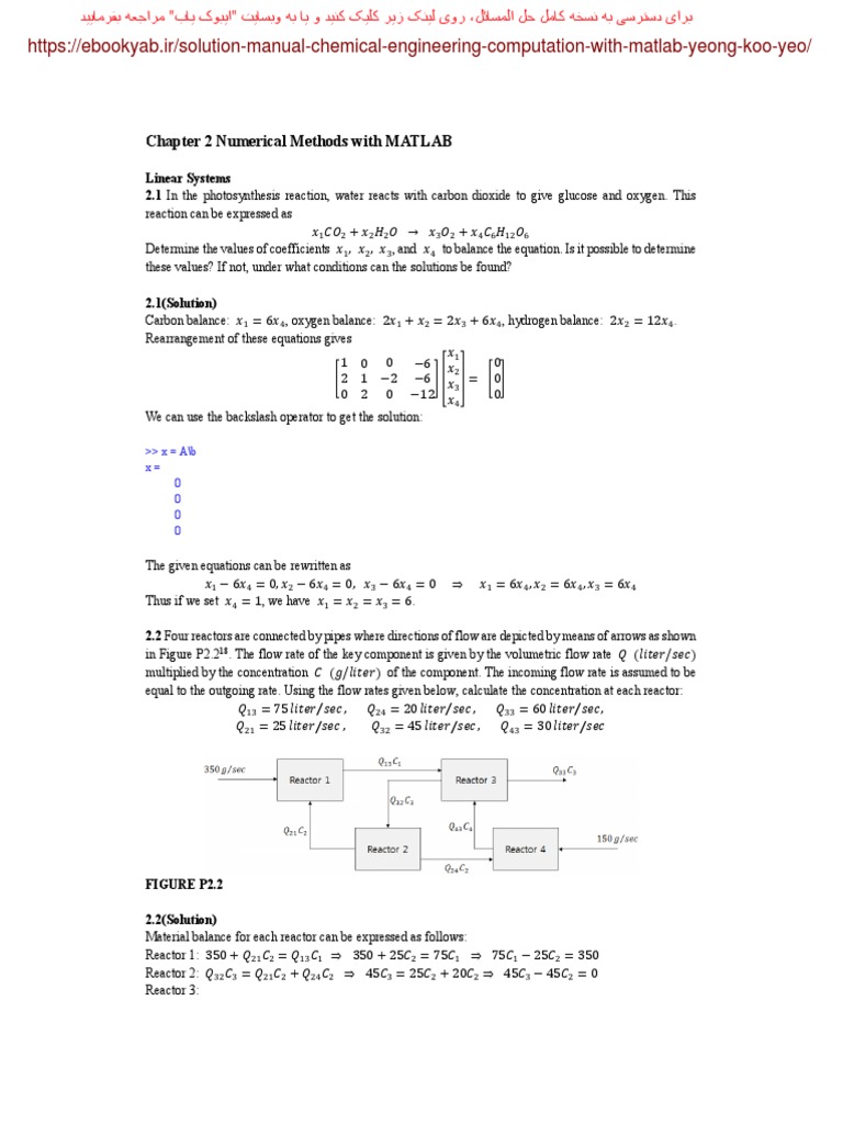Chapter 2 Numerical Methods With MATLAB: X A/b X 0 0 0 0 | PDF ...