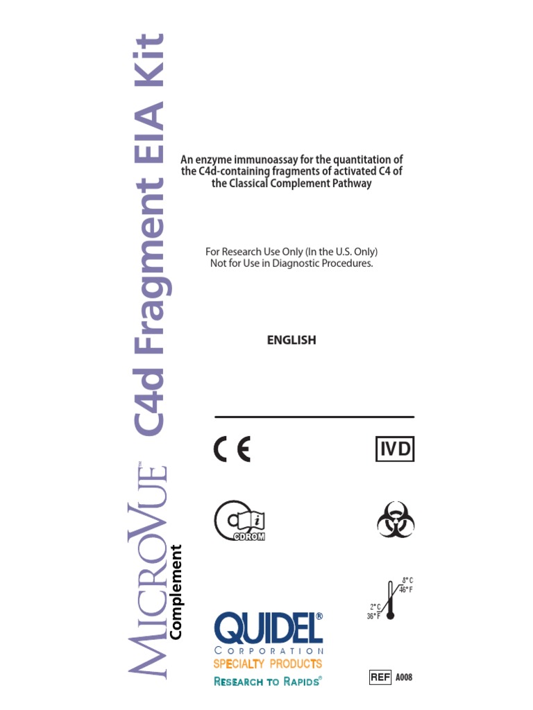 A008 MicroVue C4d English | PDF | Medical Specialties | Immunology