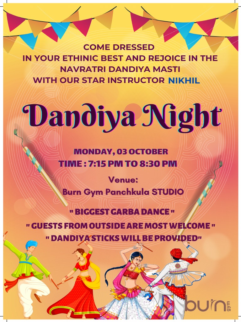 Dandiya Night Flyer | PDF