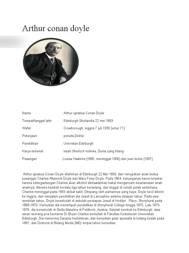 Arthur conan doyle | PDF