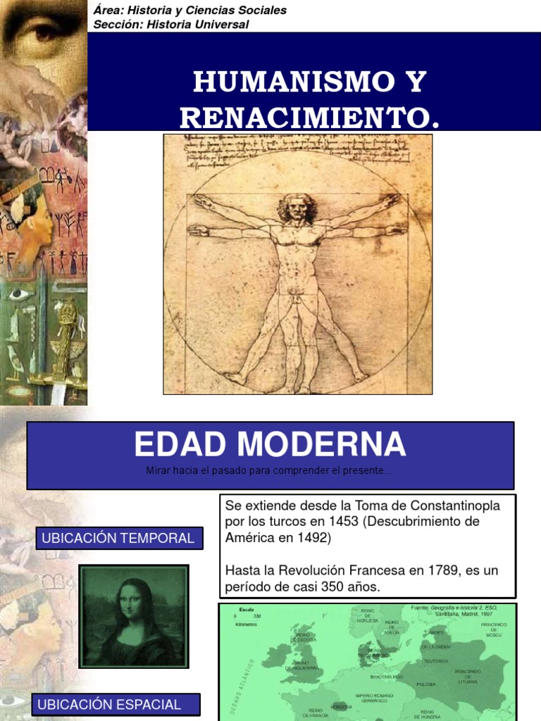 Humanismo Y Renacimiento | PDF | Renacimiento | Era de iluminacion