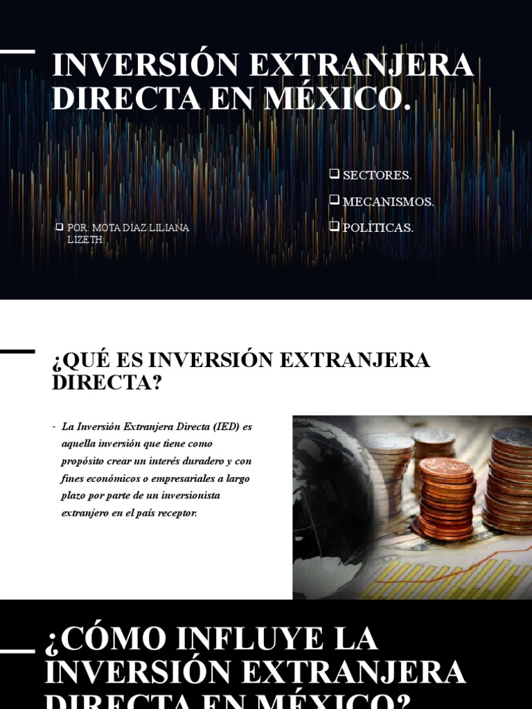 Inversiones Extranjeras Directas en México. | PDF | México | La inversión extranjera directa