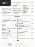 Dinner A La Carte Menu Sample | PDF | Desserts | Salad