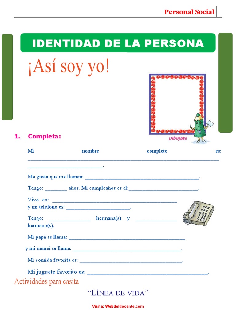 Mi identidad personal | PDF