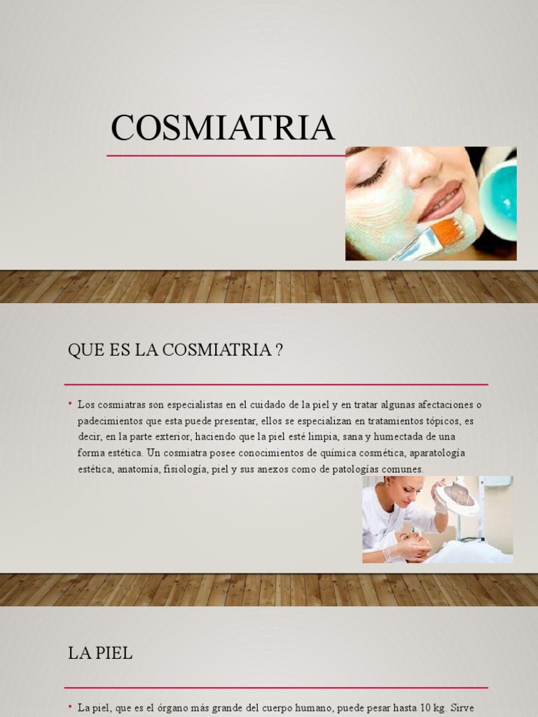 Cosmiatria | PDF | Epidermis | Piel