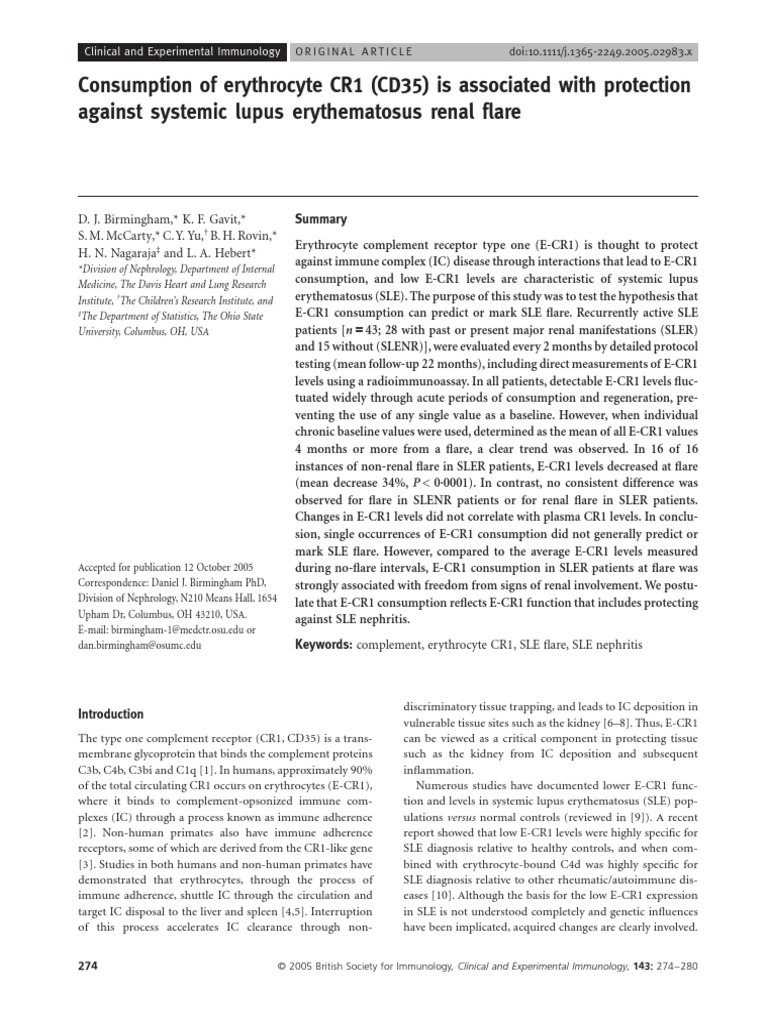 CR 13 | PDF | Complement System | Elisa
