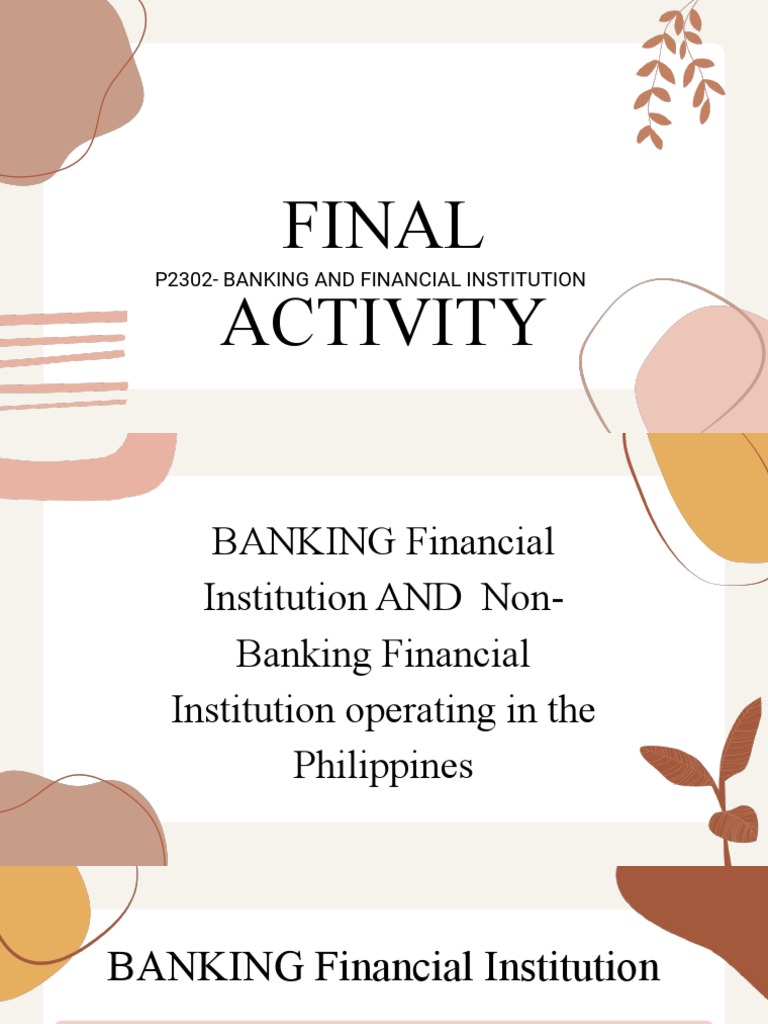 Banking and Non-Banking Financial Institutions | PDF | Microfinance | Banks
