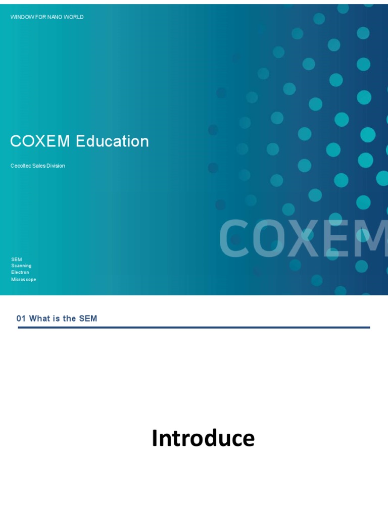 COXEM Education Cecoltec Agosto 20221 | PDF | Scanning Electron ...