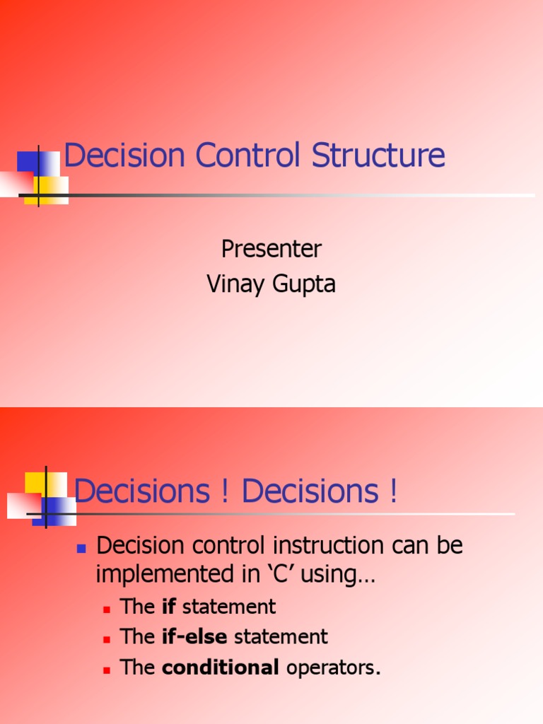 Decision Control Structure | PDF | Computers
