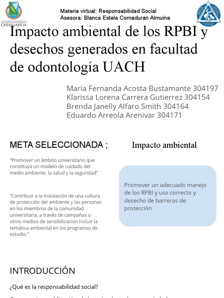 Proyecto de Responsabilidad Social | PDF | Residuos | Responsabilidad social corporativa