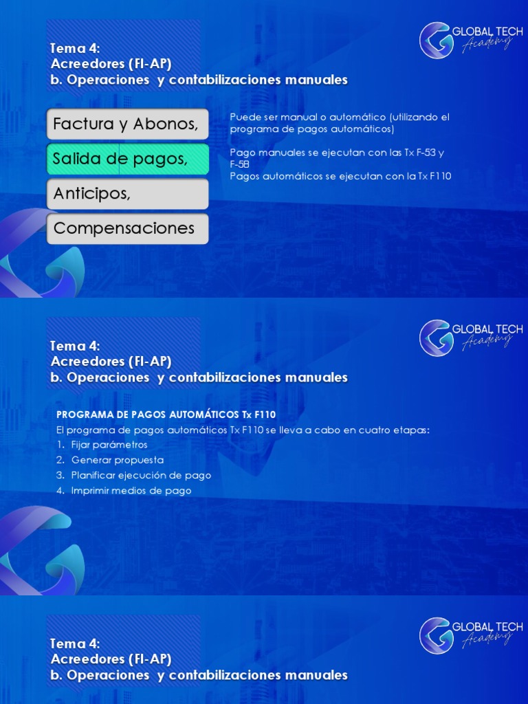 Tema 4 Fi Parte 10 10 Pagos Automaticos TX f110 | PDF | Informática | Desarrollo de software