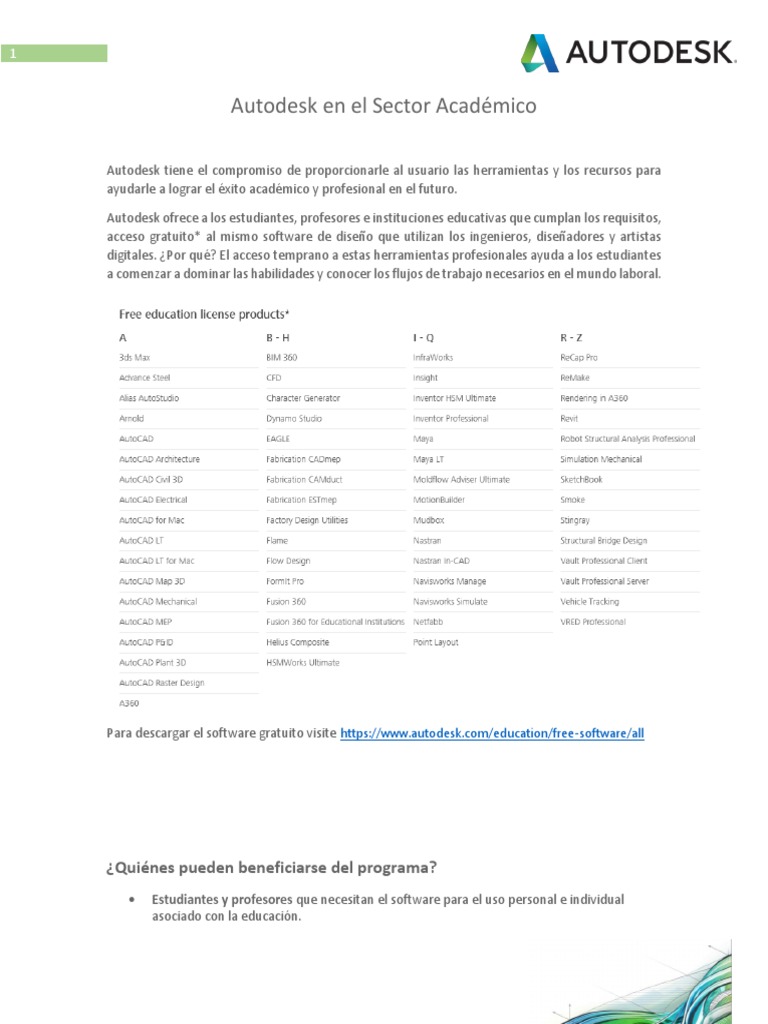 Autodesk en El Sector Académico 2 | PDF | Enseñando | Software
