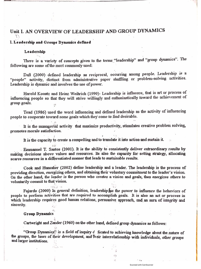 Module 1.rural Leadership and Group Dynamics | PDF