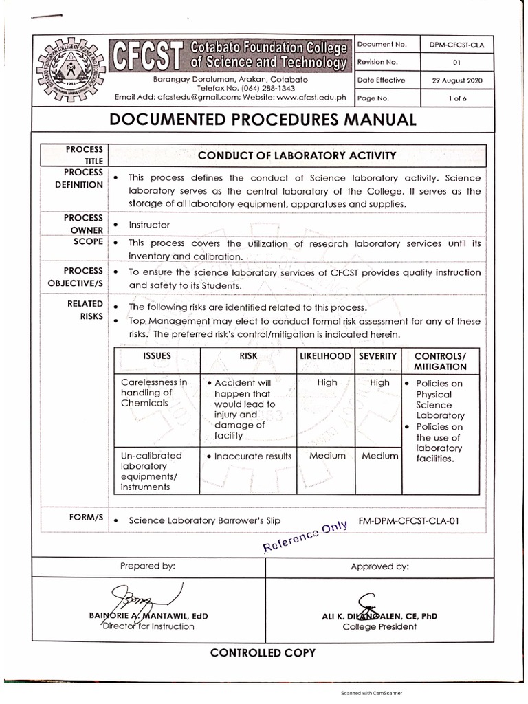 Documented Procedure Manual | PDF