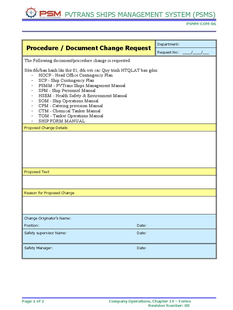 Ship Management Document Update | PDF | Finance & Money Management ...