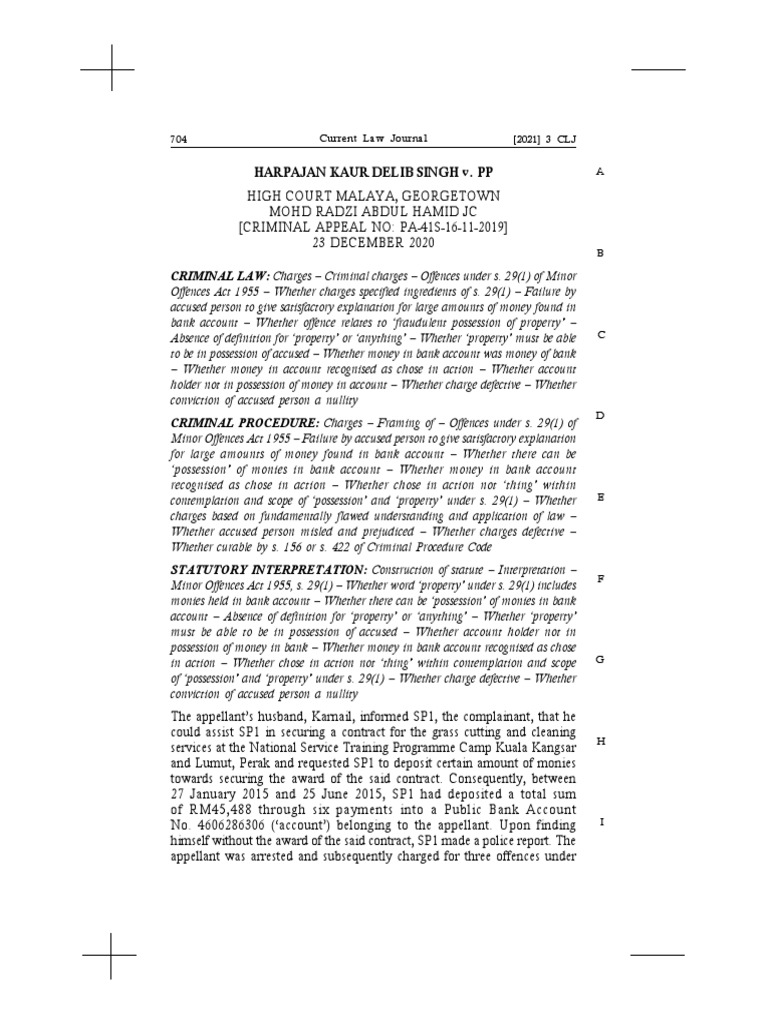 CLJ 2021 3 704 JBG07 | PDF | Statutory Interpretation | Justice