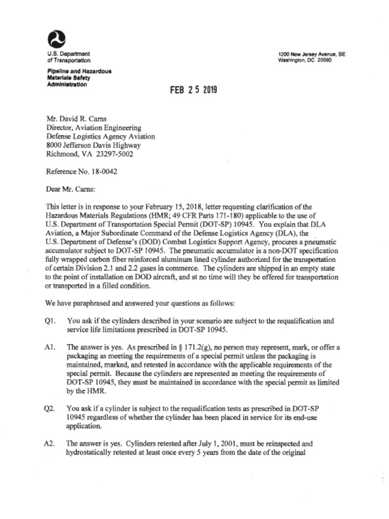 Dot-Sp 1094 - Faq | PDF | Cargo | Dangerous Goods