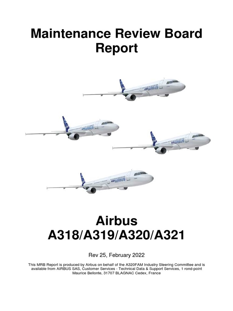 EASA Approval of the Airbus A318/A319/A320/A321 Maintenance Review ...