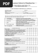 OJT Performance Evaluation | PDF | Performance Appraisal | Learning