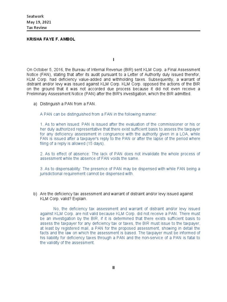 AMBOL-Seatwork - Remedies | PDF