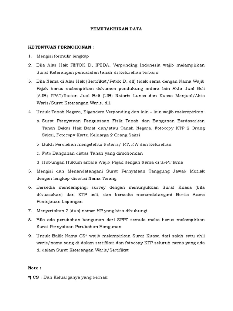 Pemutakhiran Data | PDF