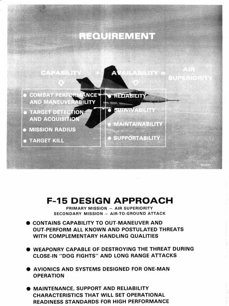 F-15 Design Approach Presentation | PDF