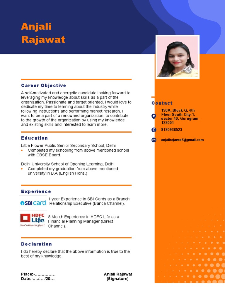 Anjali Resume | PDF