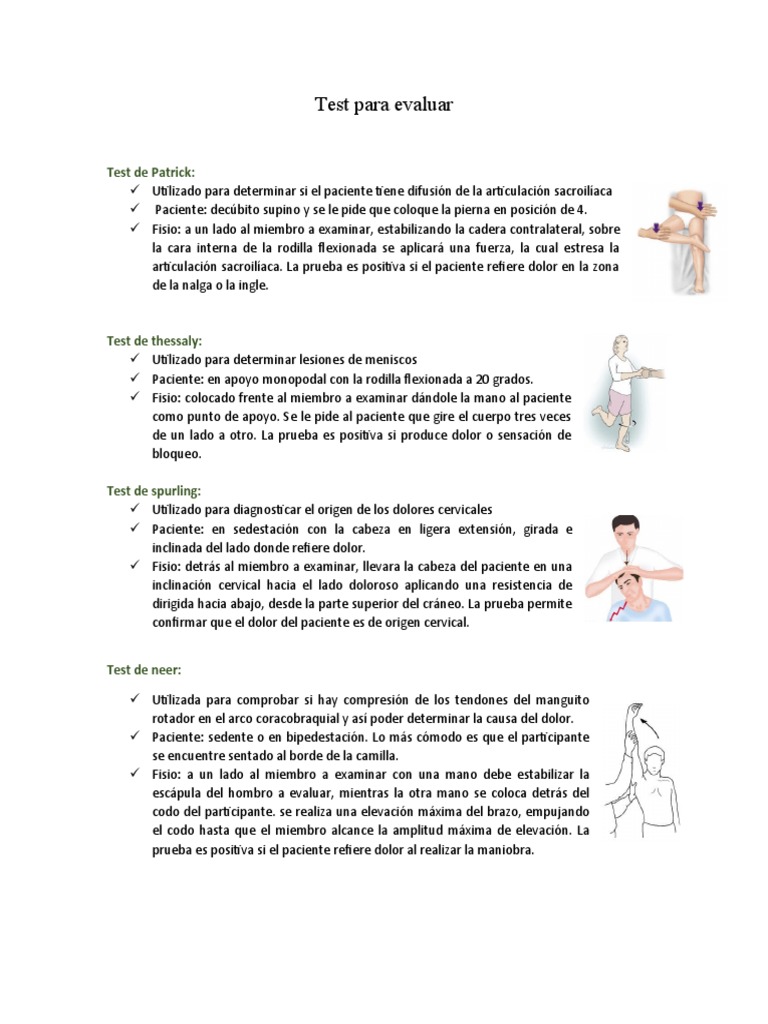 Test para Evaluar | PDF | Rodilla | Codo