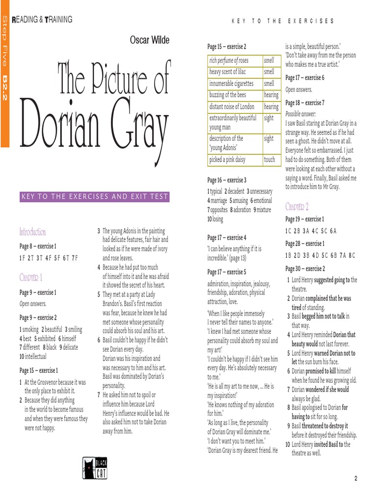 Answerkey | PDF | The Picture Of Dorian Gray