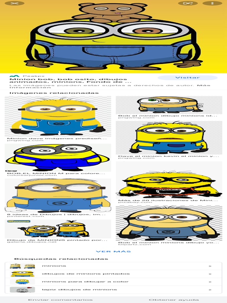 Dibujos fáciles de Minion Bob | PDF