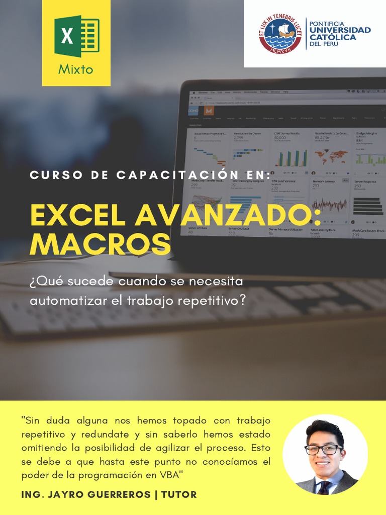 Excel Avanzado I Virtual - Módulo 1 - Sesión 1 PDF | Descargar gratis PDF | Macro (informática ...