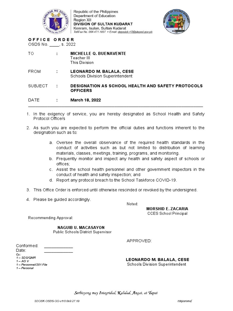 For Designation Order | PDF | Career & Growth