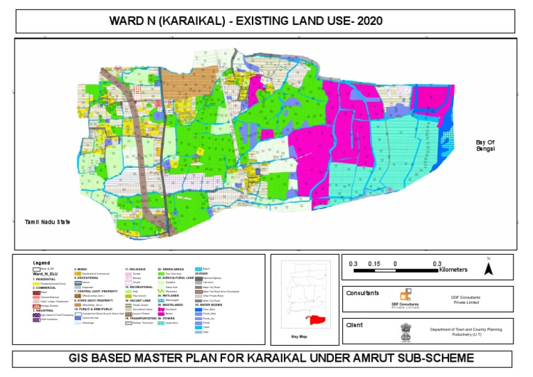 Ward N (Karaikal) - Existing Land Use-2020: Bay of Bengal | PDF