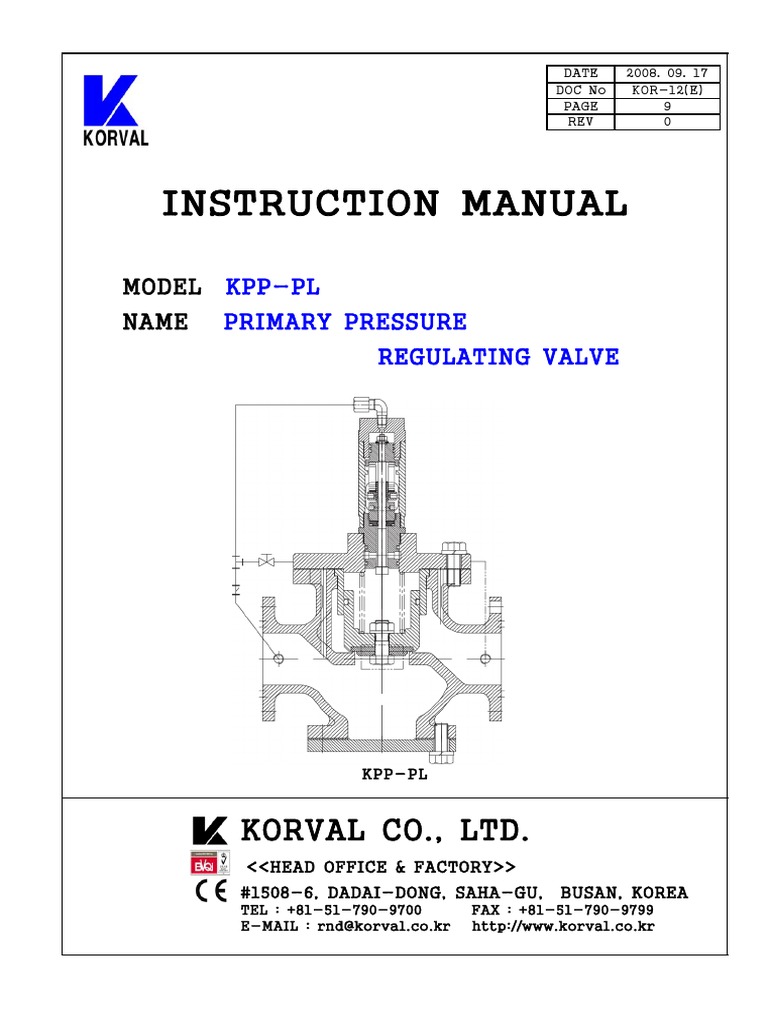 Corval Official Manual | PDF | Valve | Home Appliance