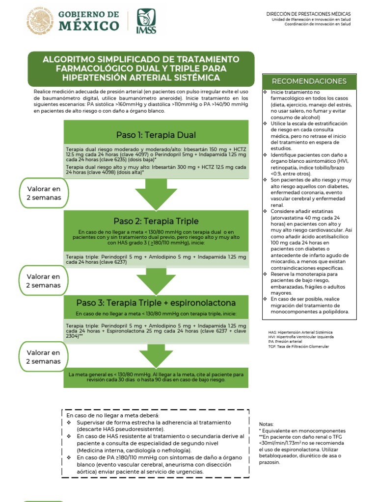 Esquema Simplificado Tratamiento Farmacológico HAS 02.02.2022 | Descargar gratis PDF ...