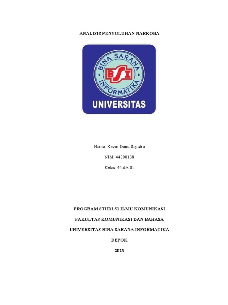 Analisis Penyuluhan Narkoba Kevin | PDF
