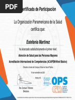 Certificado de La Ops | PDF