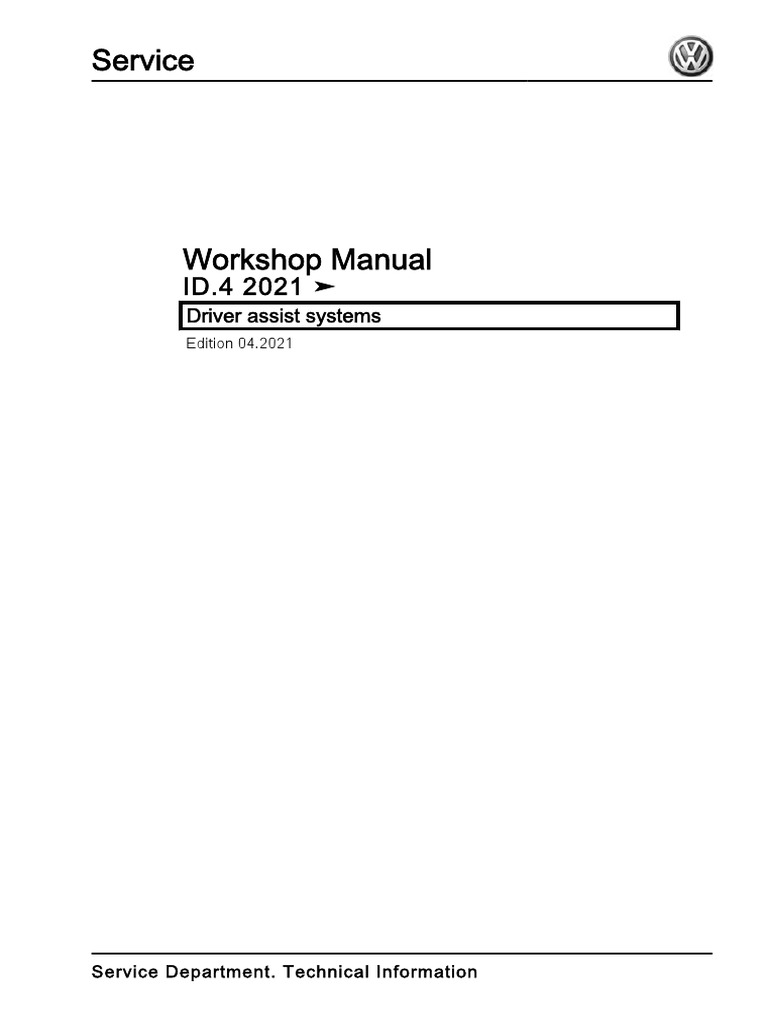 VW Id4 Driver Assist Systems Eng | PDF | Calibration | Mirror
