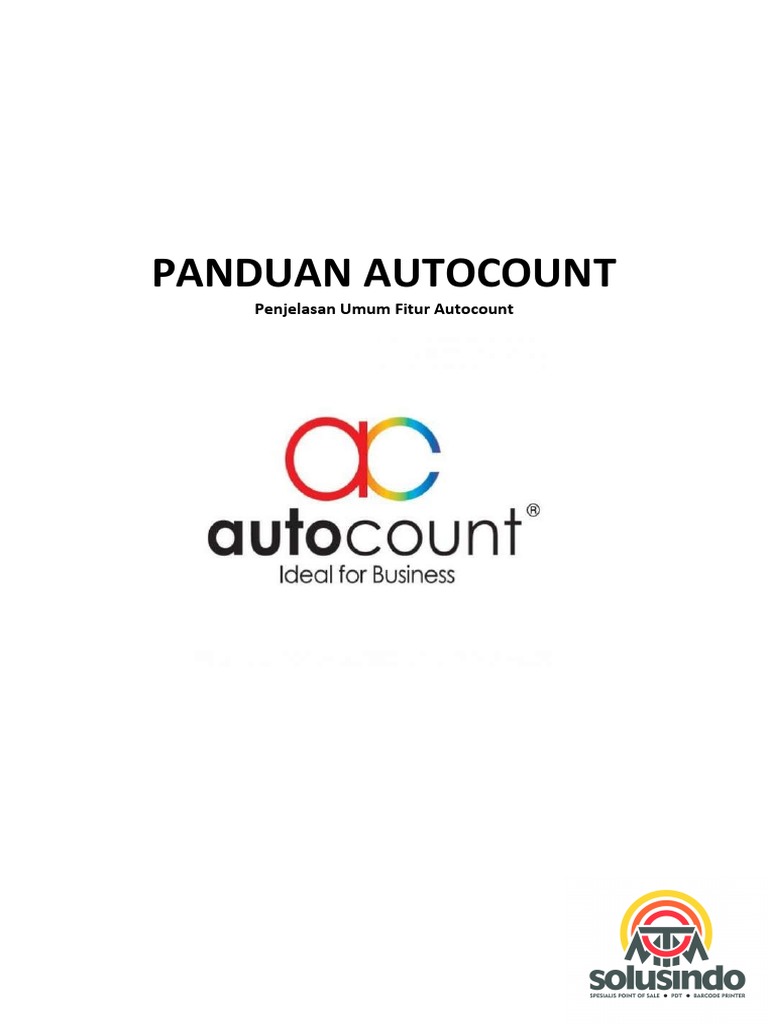 Panduan Fitur Autocount | PDF | Bisnis