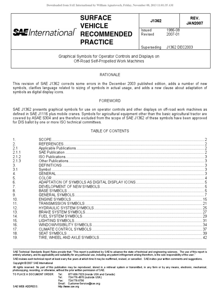 J1362 - 200701 - SAE Int - Symbols | PDF | Icon (Computing) | International Organization For ...