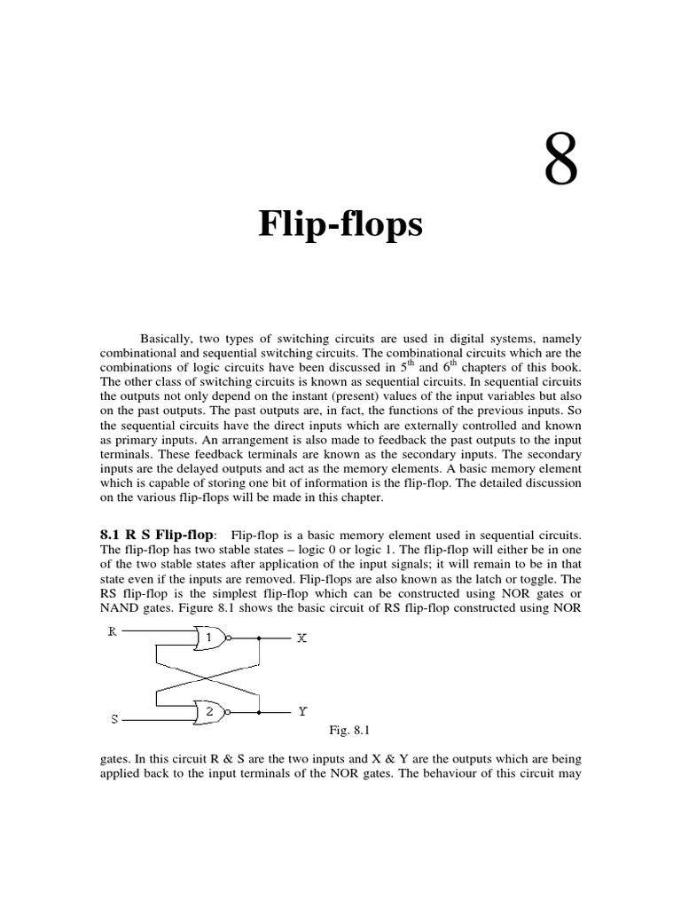 Flip Flop | Download Free PDF | Logic Gate | Electronic Circuits