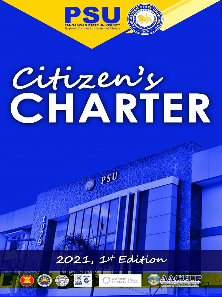 PSU Citizens Charter Handbook 2021 1st Edition | PDF | University And ...