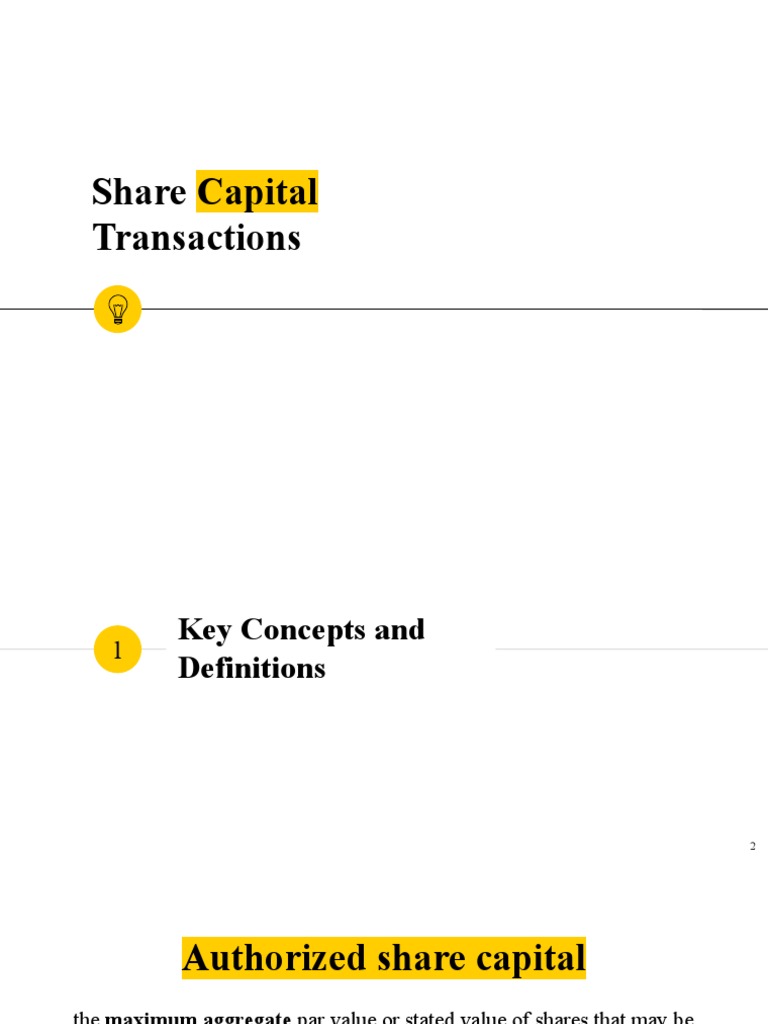 Share Capital Transactions | PDF | Treasury Stock | Stocks